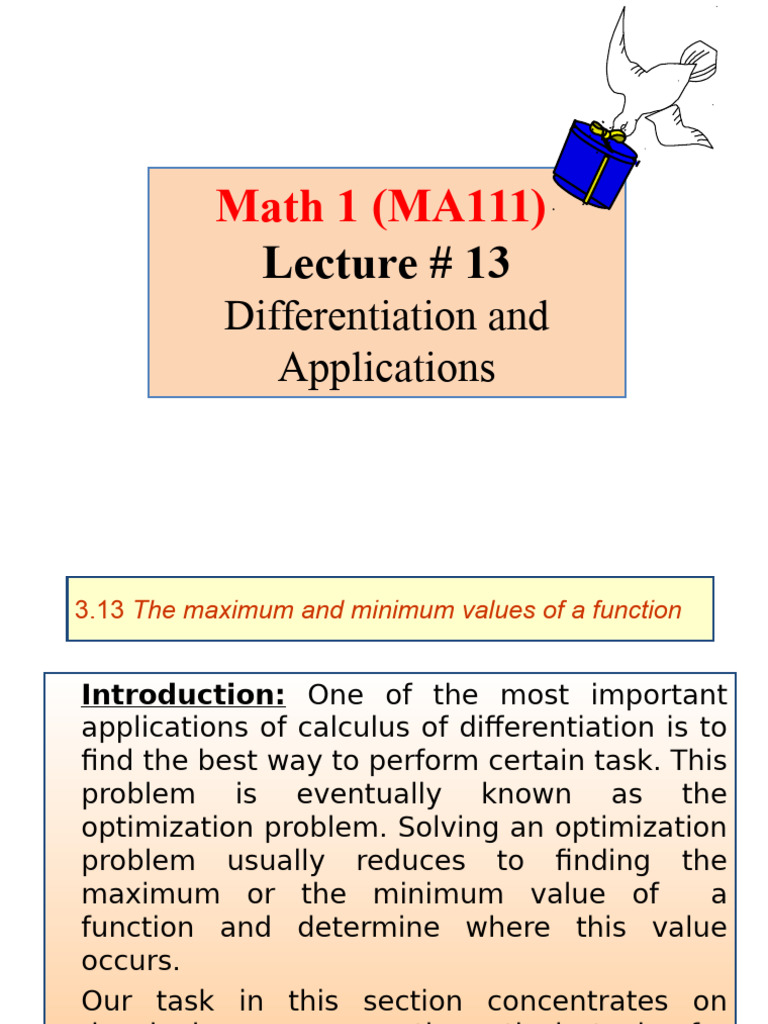 Lec13 | PDF | Function (Mathematics) | Area