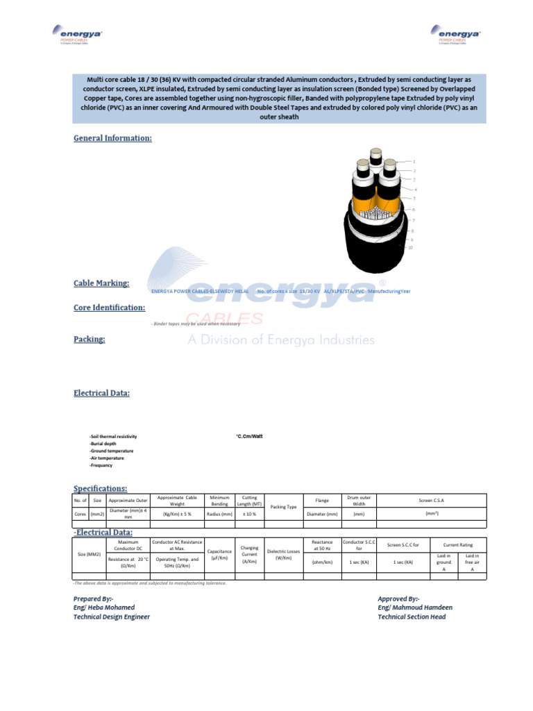 High Voltage XLPE Power Cables Specs | PDF | Polyvinyl Chloride | Insulator (Electricity)