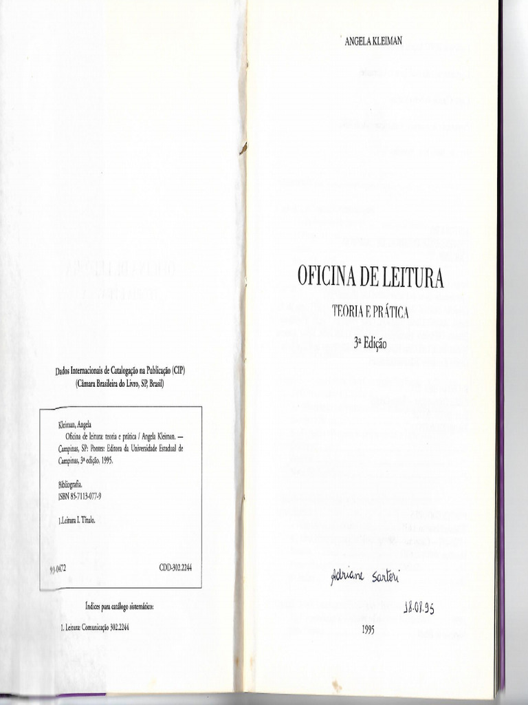 Capit - 3 - Como Lemos - Kleiman-Girado | PDF