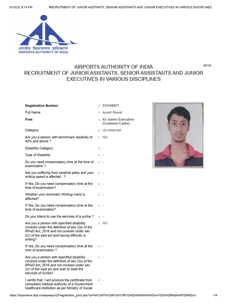 Recruitment of Junior Asistants, Senior Assistants and Junior ...