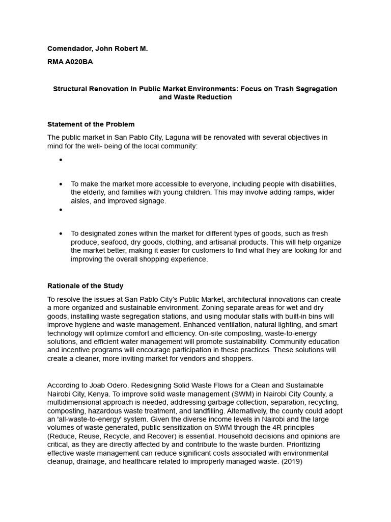 RMA RATIONALE | PDF | Waste Management | Waste