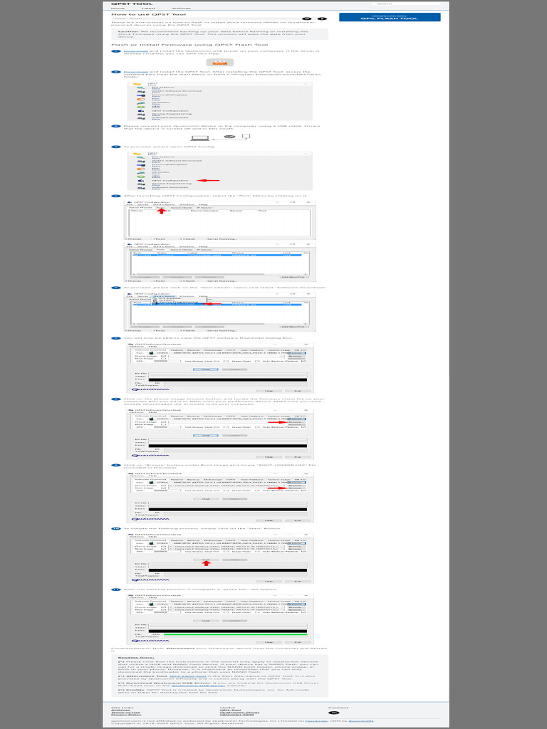 How To Use QPST Tool To Flash or Install Firmware | PDF | Booting | Operating System Technology