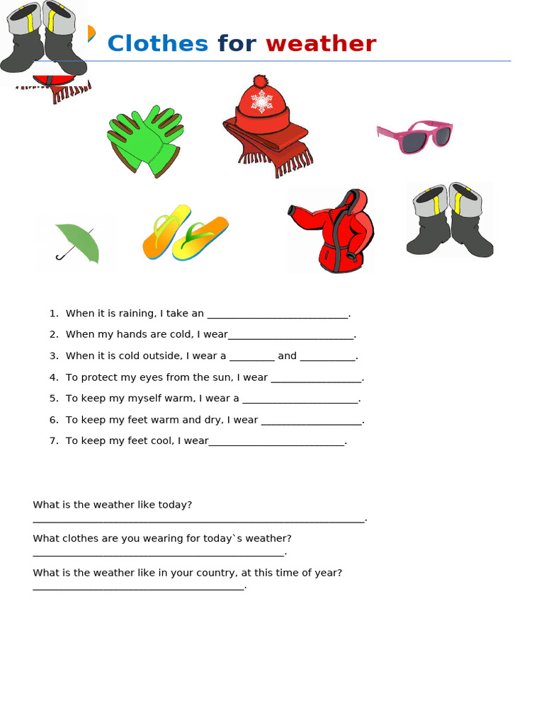 3 Clothes-For-Weather | PDF | Wellness