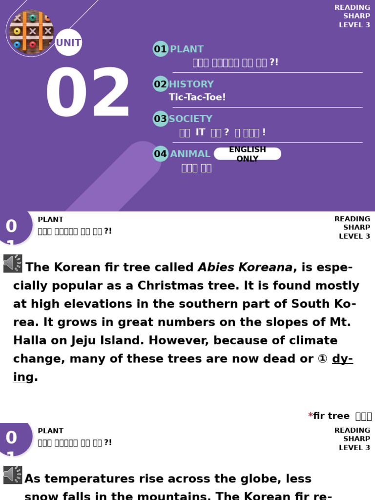 Reading Sharp PPT L3_U02 | PDF | Fir