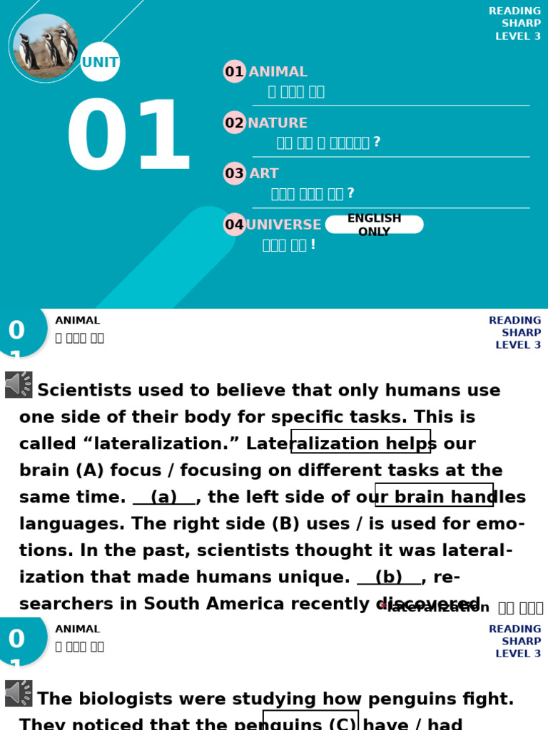 Reading Sharp PPT L3 - U01 | PDF | Mouse | Nasa