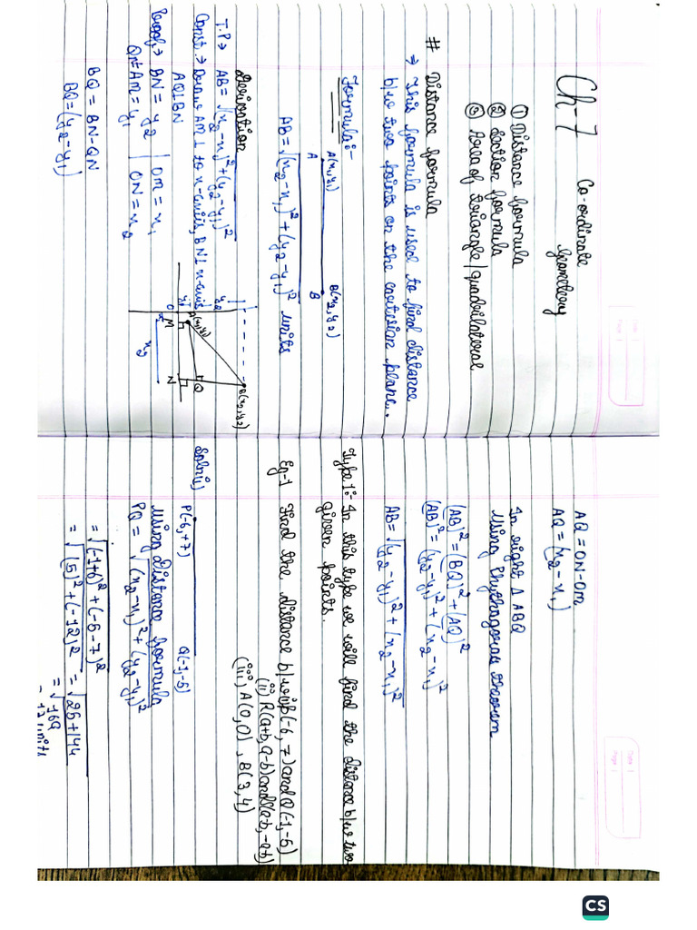 Coordinate Geometry (7th Chapter) | PDF