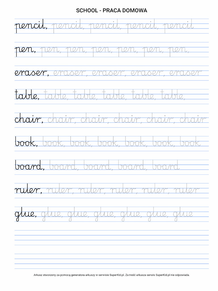 Pisanie kb1 Szkola | PDF