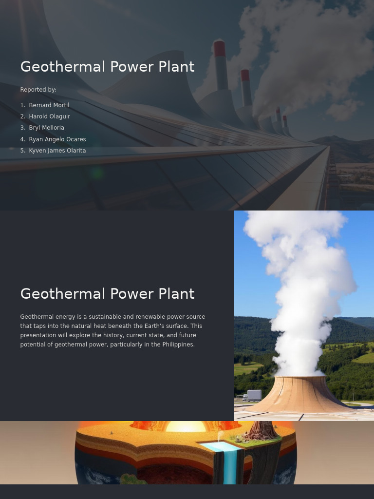 Geothermal Power a Renewable Energy Solution | PDF | Geothermal Energy | Steam