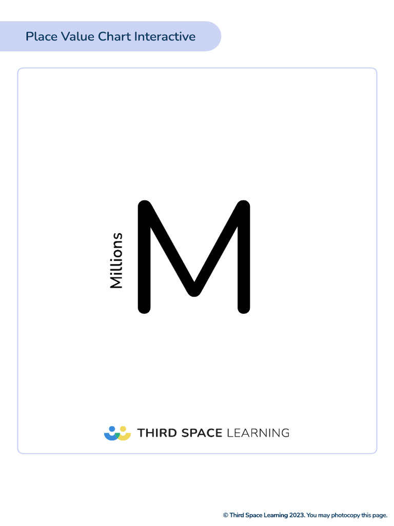 Place Value Chart Interactive | PDF