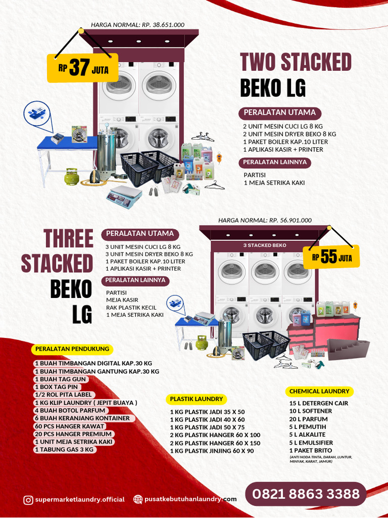 BROSUR STACKED BEKO LG | PDF