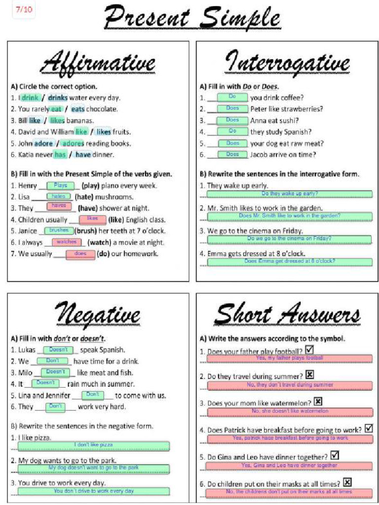 ASYNCHRONOUS ACTIVITY #3-SIMPLE PRESENT | PDF