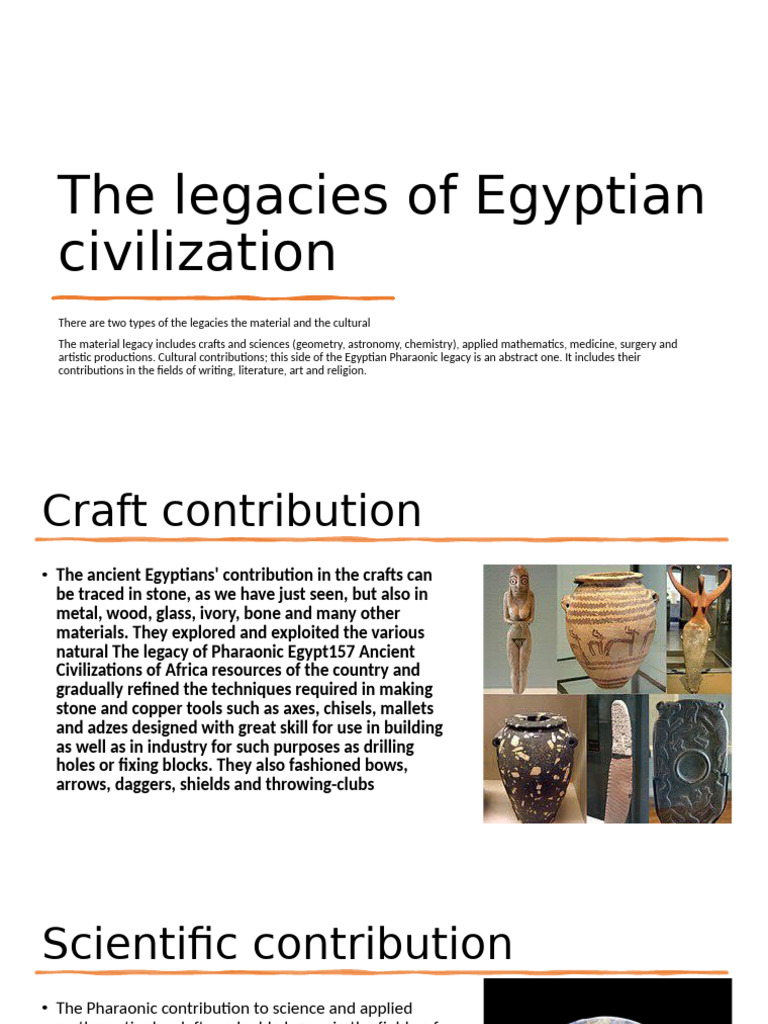 The Legacies of Egyptian Civilization | PDF | Ancient Egypt | Papyrus