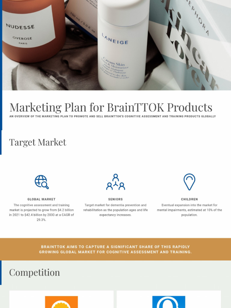 Marketing Plan For BrainTTOK Products | PDF