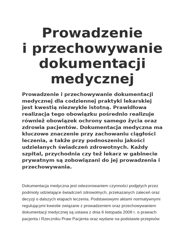 Przechow Dokument Wys - Kopia | PDF