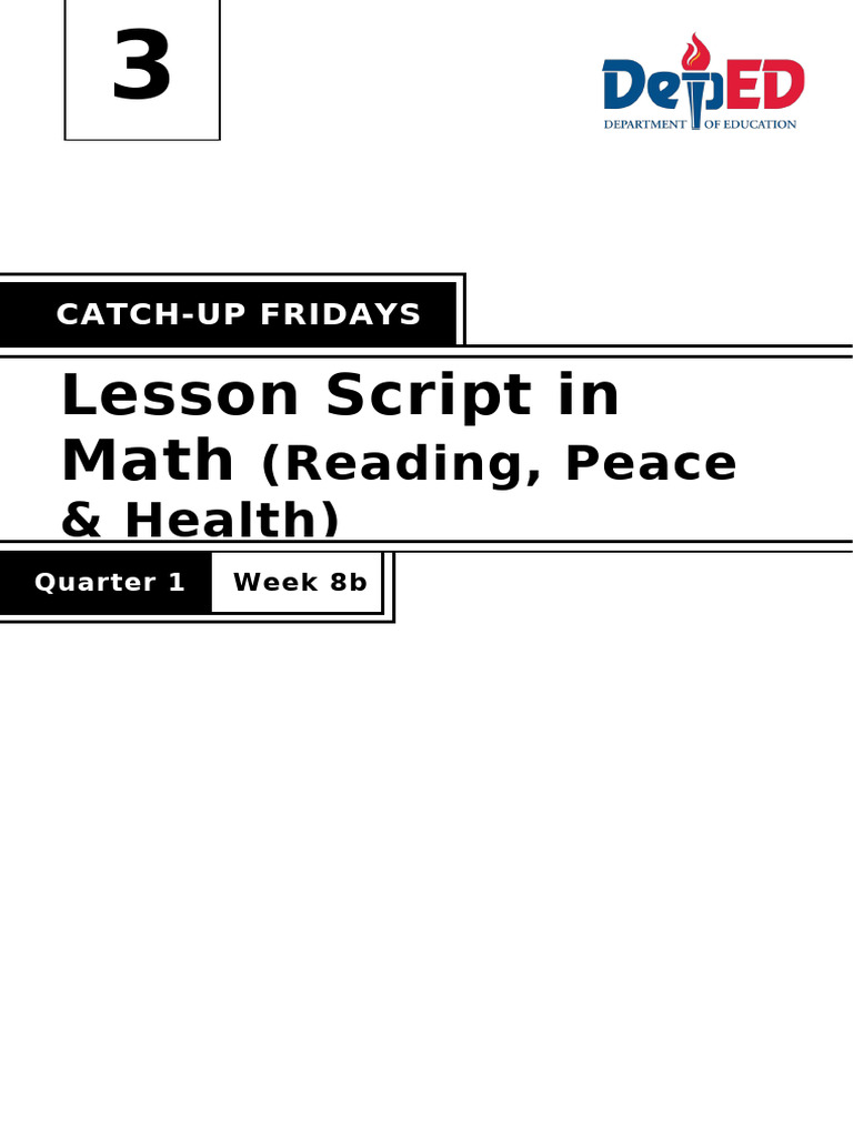 CO 2024 LS G3 CUF Math RHPV Q1 Week8b | PDF | Subtraction