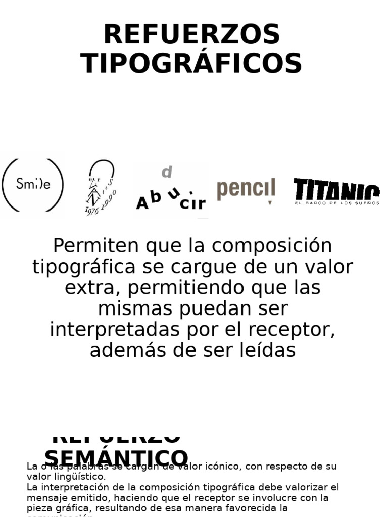 Refuerzos Tipográficos | PDF