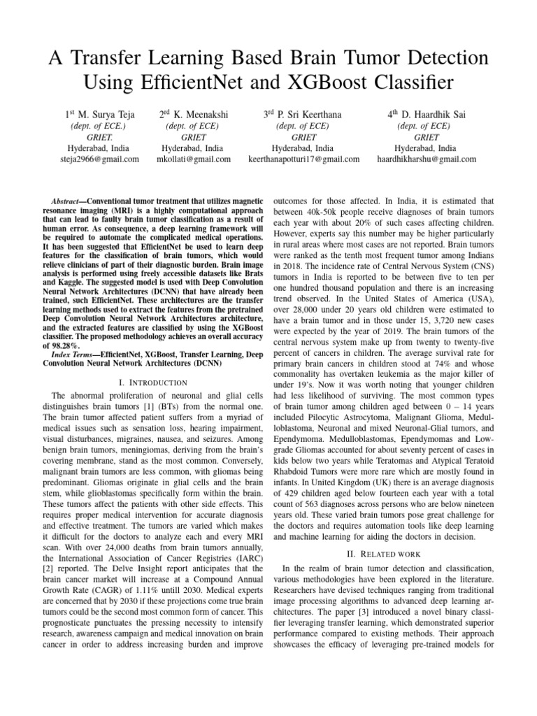 1216 | PDF | Brain Tumor | Deep Learning