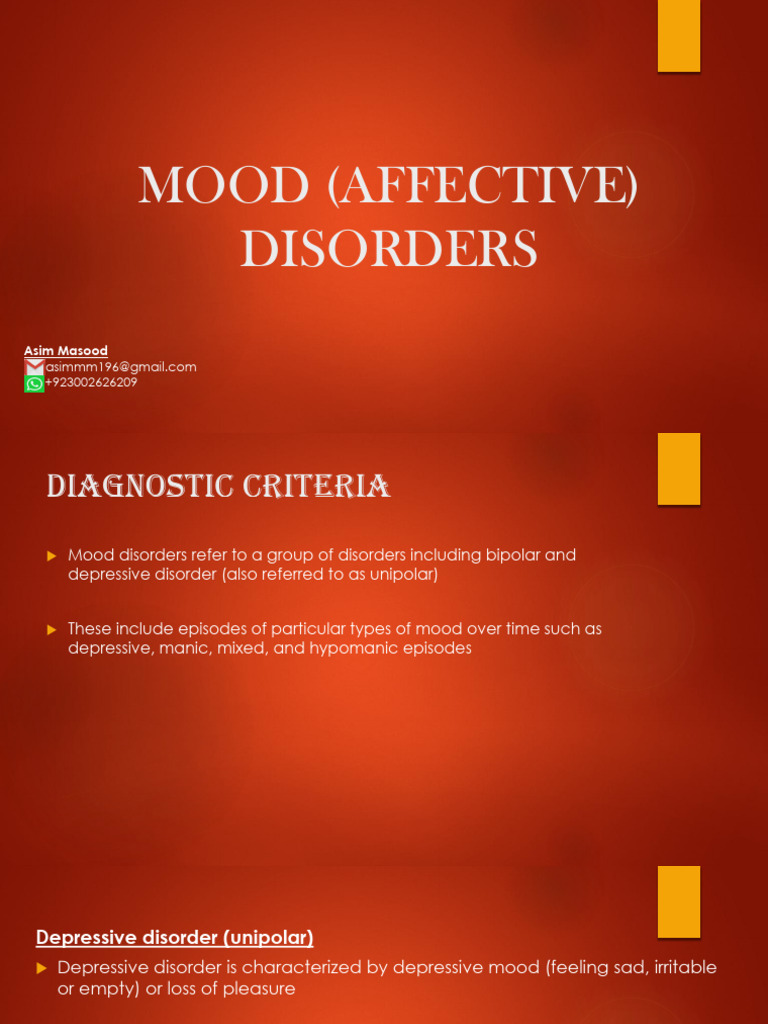MOOD DISORDERS | PDF | Major Depressive Disorder | Rational Emotive Behavior Therapy