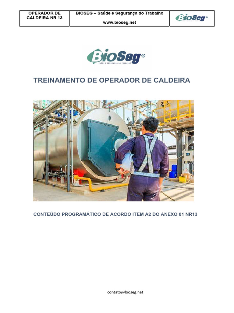 Apostila Completa Operador de Caldeira | PDF | Calor | Solubilidade