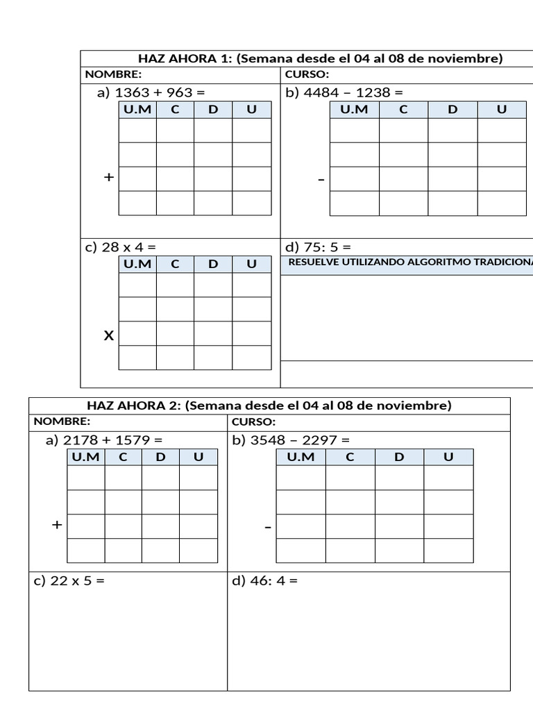 Haz Ahora Noviembre | PDF