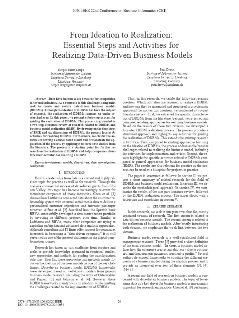 From Ideation To Realization - Essential Steps and Activities For ...