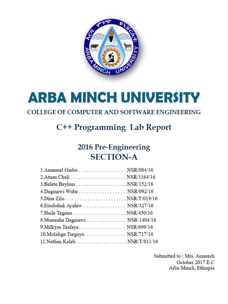 C++ Lab Report Section A | PDF | Data Type | Boolean Data Type