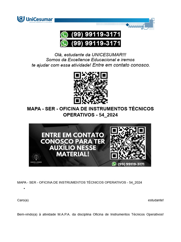 Mapa - Ser - Oficina de Instrumentos Técnicos Operativos - 54 - 2024 ...