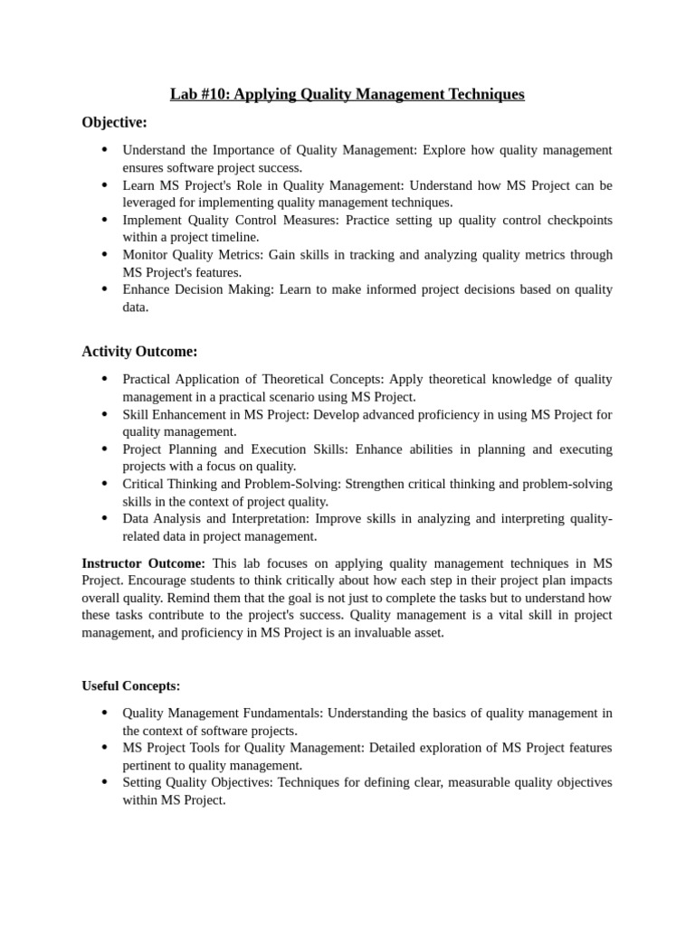 Quality Management | PDF | Performance Indicator | Quality Management Quality Management | PDF | Performance Indicator | Quality Management