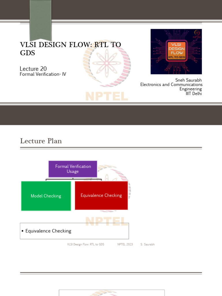 Lecture 20 Pdf Formal Verification Electronics