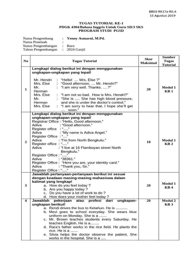 Yenny Asmarni, M.Pd. | PDF