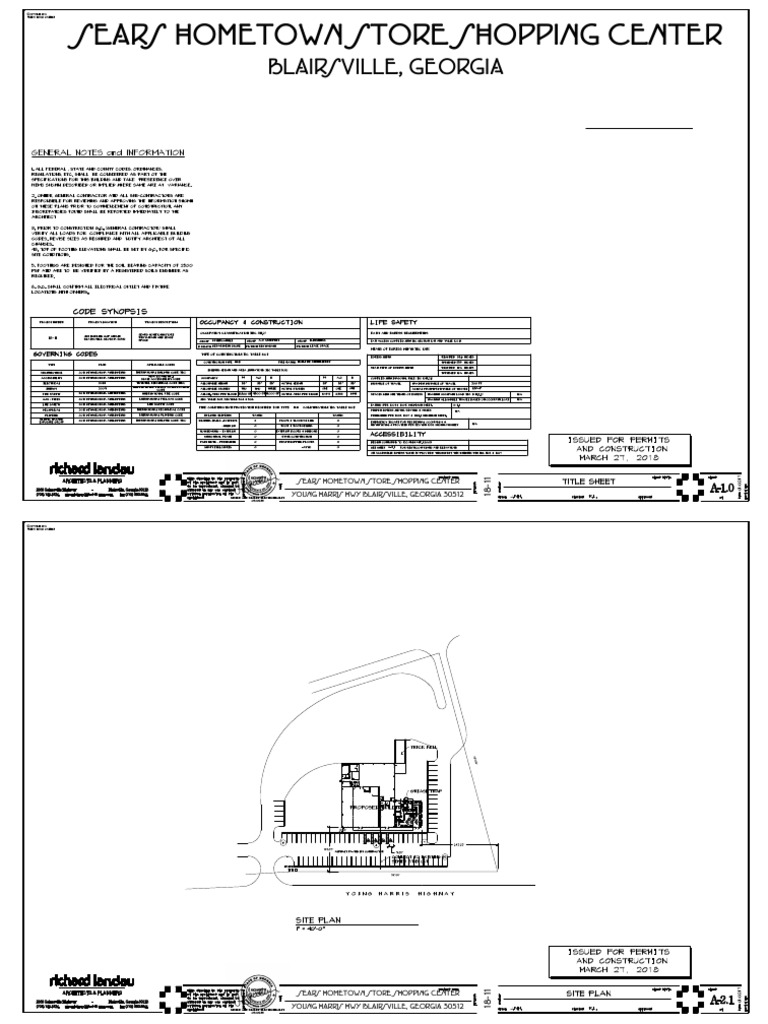 Sears Hometown Store Plans Blairsville | PDF | Sears | Department ...