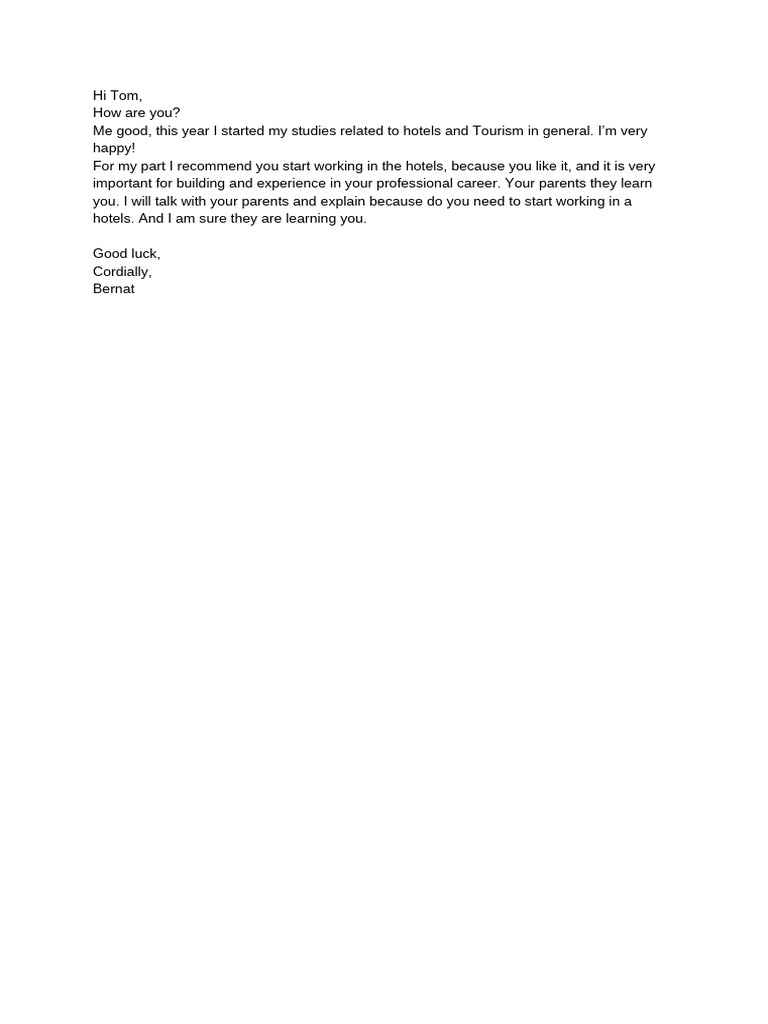 Writing Tom | PDF