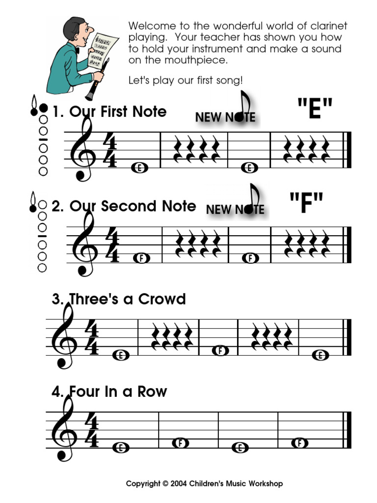 Larry Newman - Clarinet Method | PDF | Music Theory | Musical Notation