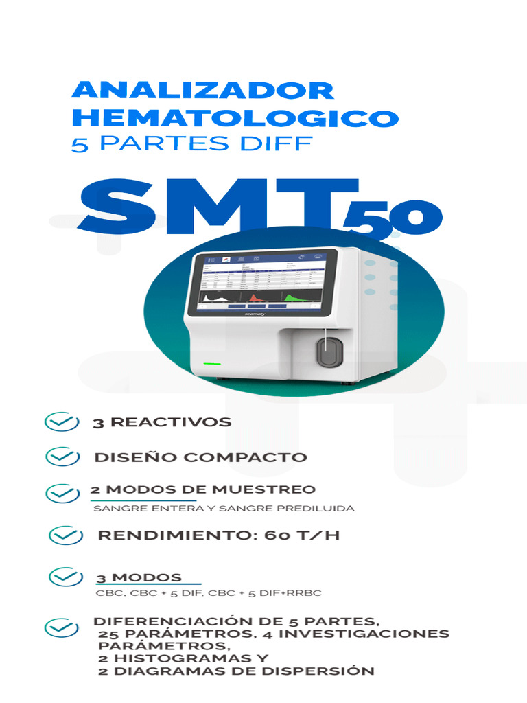 Smt 50 Analizador Hematologico | PDF