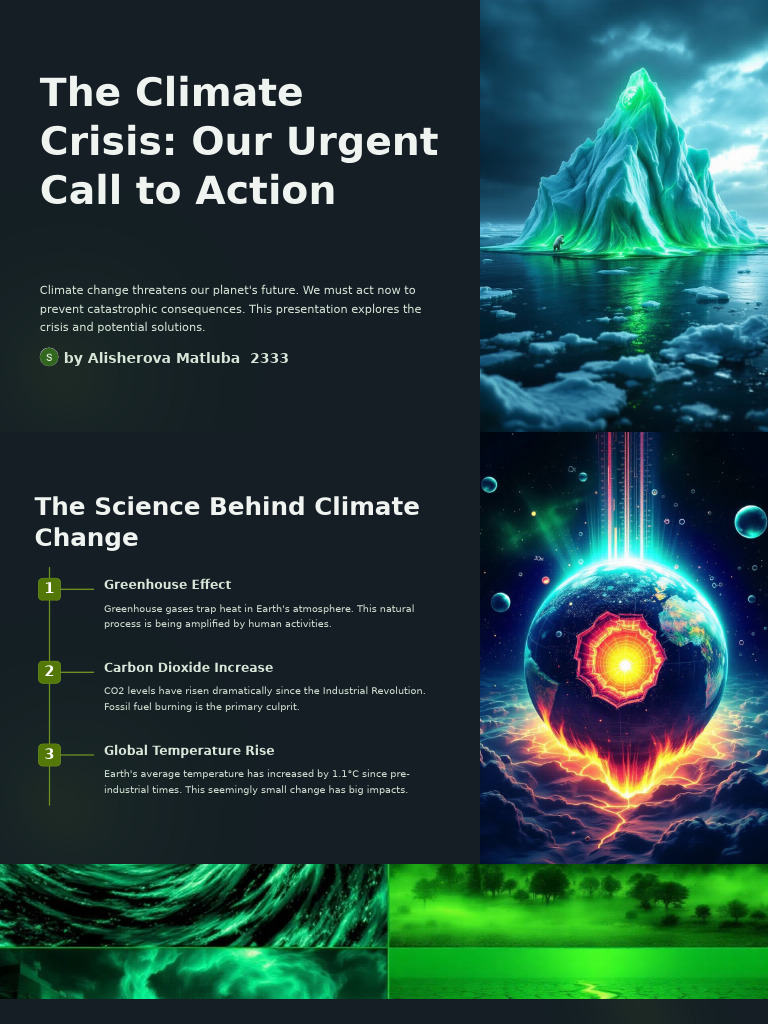 The-Climate-Crisis-Our-Urgent-Call-to-Action | PDF | Climate Change ...
