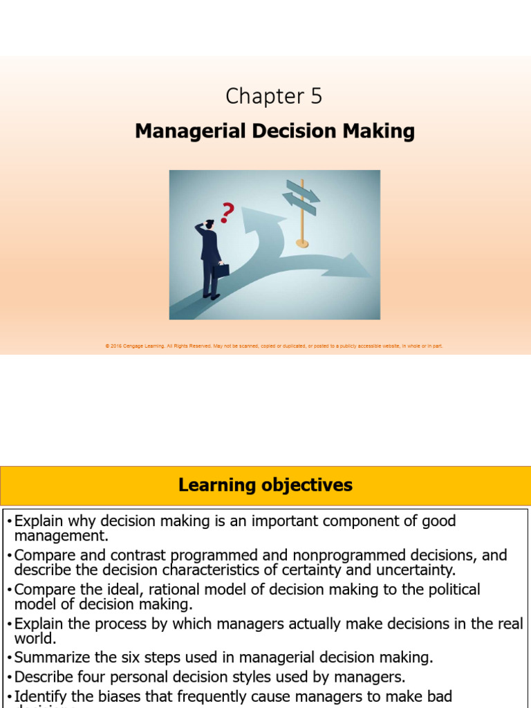 Chapter 5-Decision Making | PDF | Decision Making | Rationality