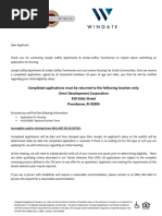 DCI Community Housing Application Form | PDF | Landlord