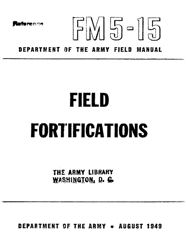 FM5 15 (1949) | PDF | Fortification | Trench Warfare