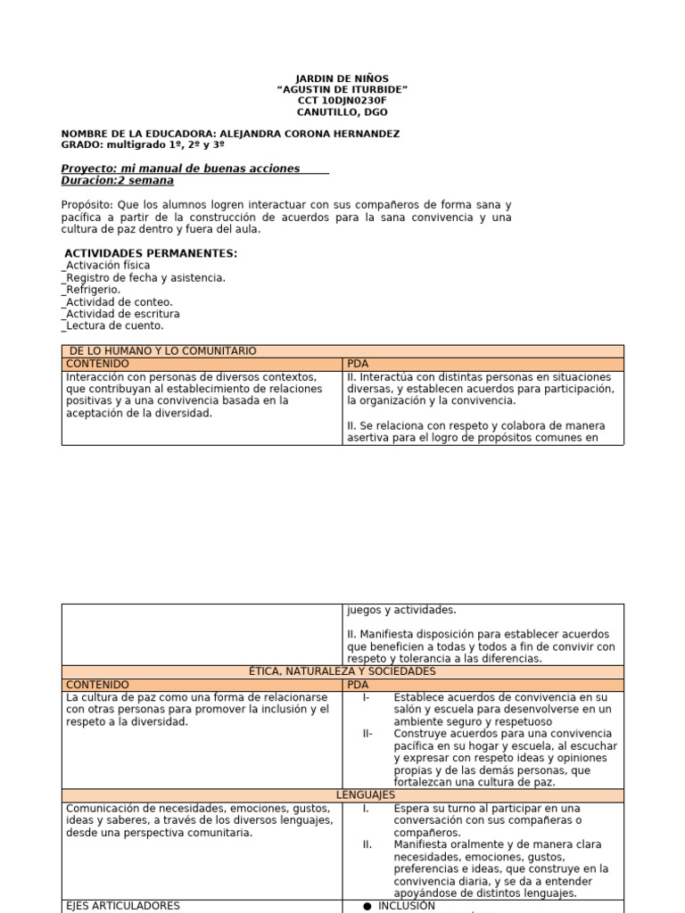 Plan Octubre 1 | PDF | Salud y bienestar | Ciencia y matemáticas