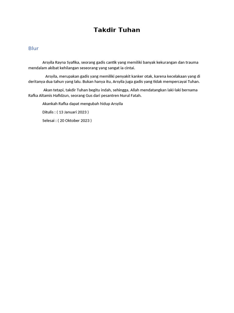 Takdir Tuhan 2 | PDF