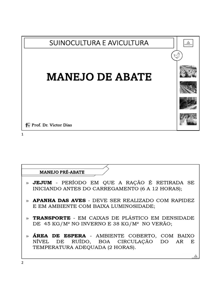 AULA 12 - MANEJO DE ABATE | PDF