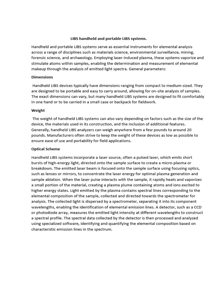 AtomTrace(Libs) | PDF | Emission Spectrum | Spectroscopy