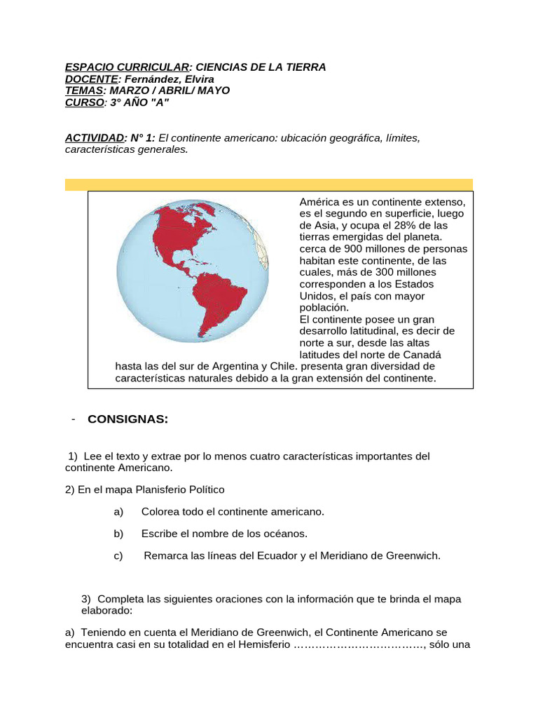 CIENCIAS DE LA TIERRA 1, 2, y 3° | PDF | Clima | Américas