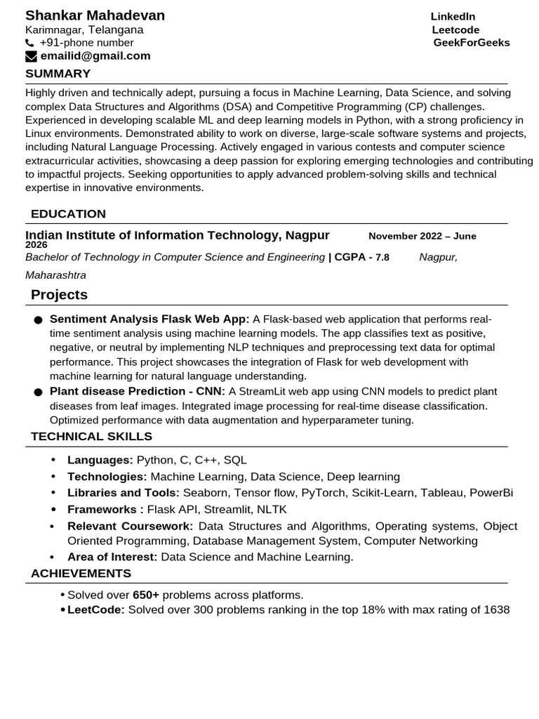 MyResume 2 | PDF | Machine Learning | Data Science