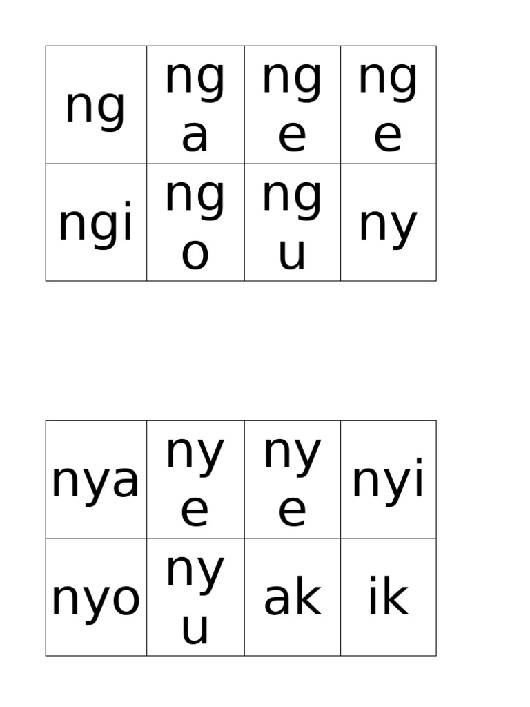 Sukukata Flash Card KVK | PDF