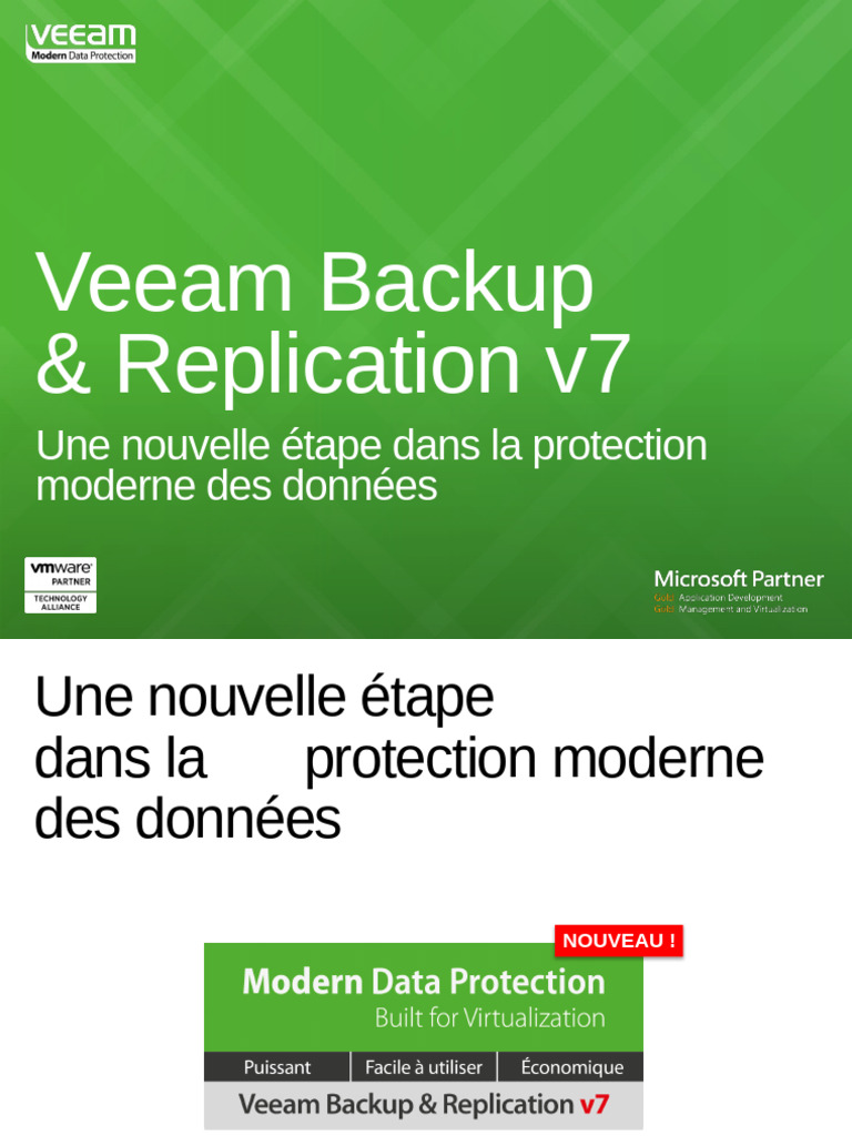 Veeam Backup and Replication Whats New in v7 Fr | PDF | Informatique | Logiciel système