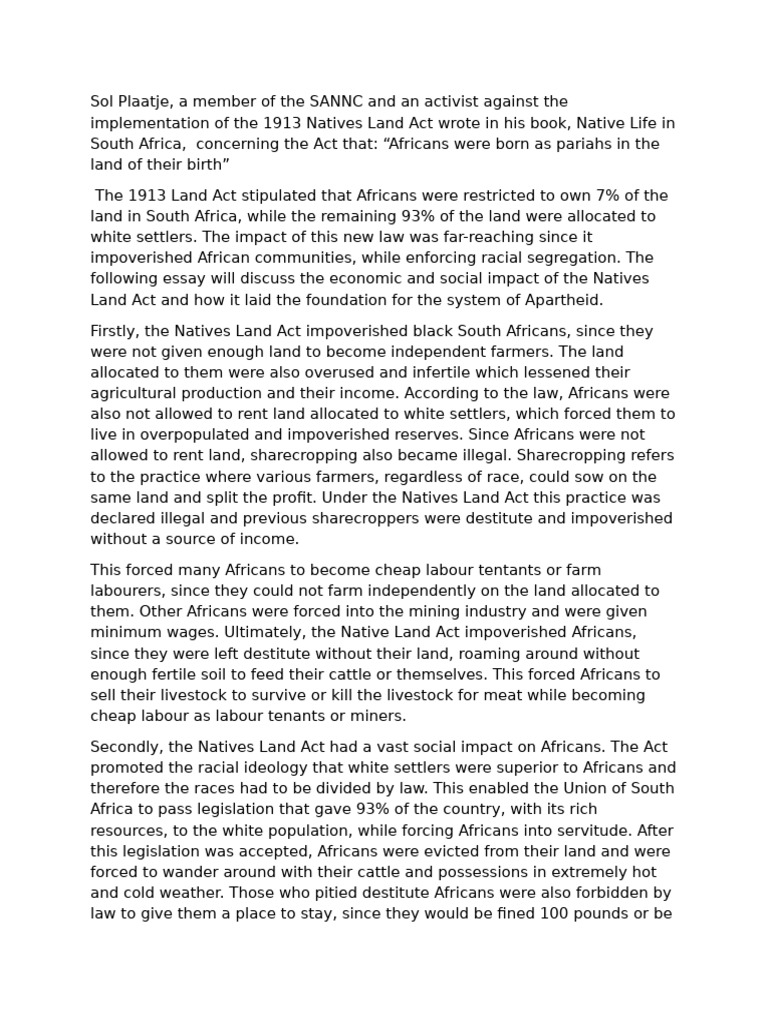 South African War and Union Essay | PDF | South Africa