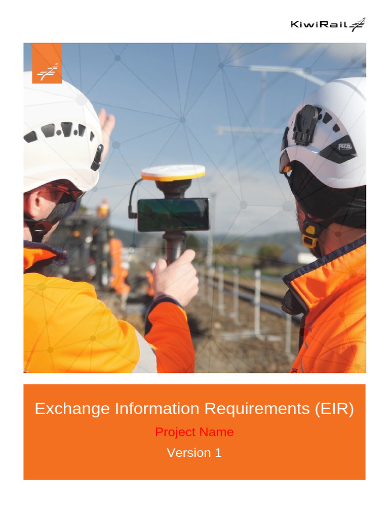 KiwiRail Digital Engineering Exchange Information Requirements EIR ...