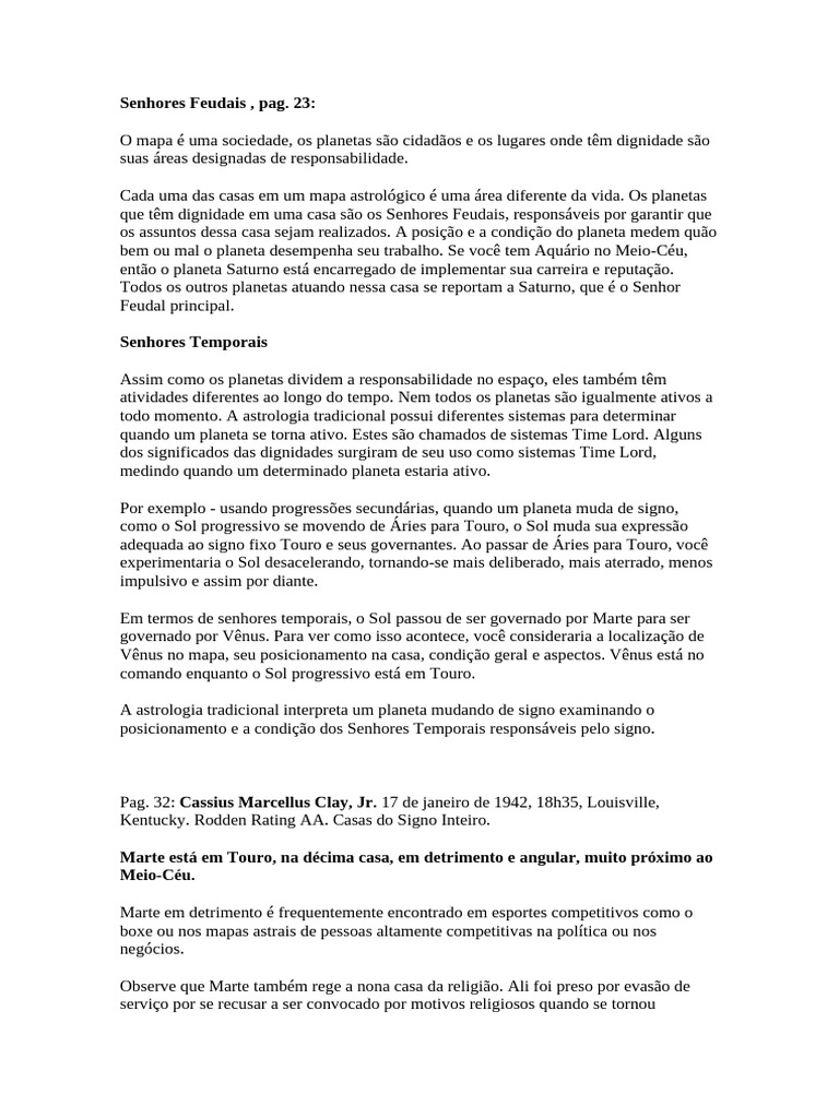 Charles Obert. Livro de Dignidades. | PDF | Zodíaco | Planetas