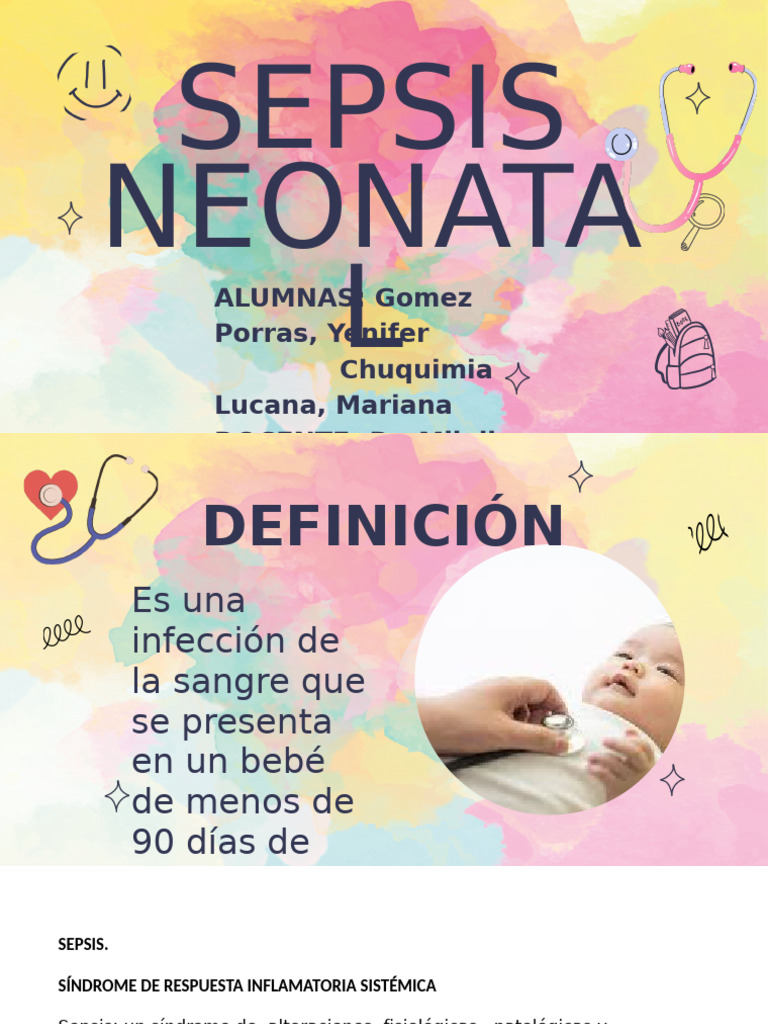 Sepsis Neonatal: Definición y Tratamiento | PDF | Septicemia ...